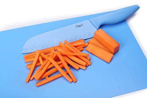 Ozeri Elite Chef 17-Piece Stainless Steel Knife & Cutting Mat Set, in Color