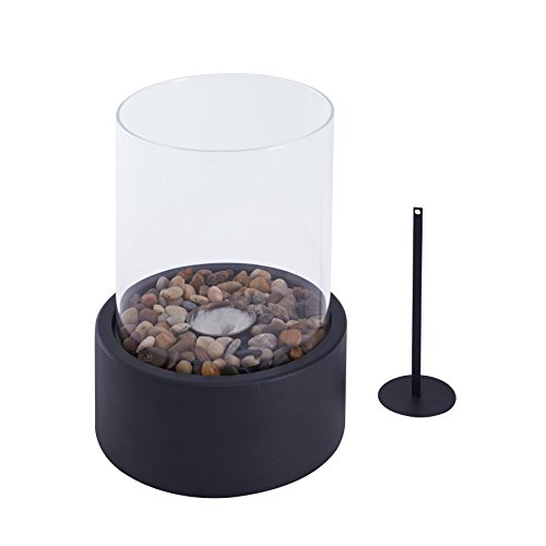 Danya B. Indoor/Outdoor Portable Tabletop Fire Pit β Clean-Burning Bio Ethanol Ventless Fireplace - Small