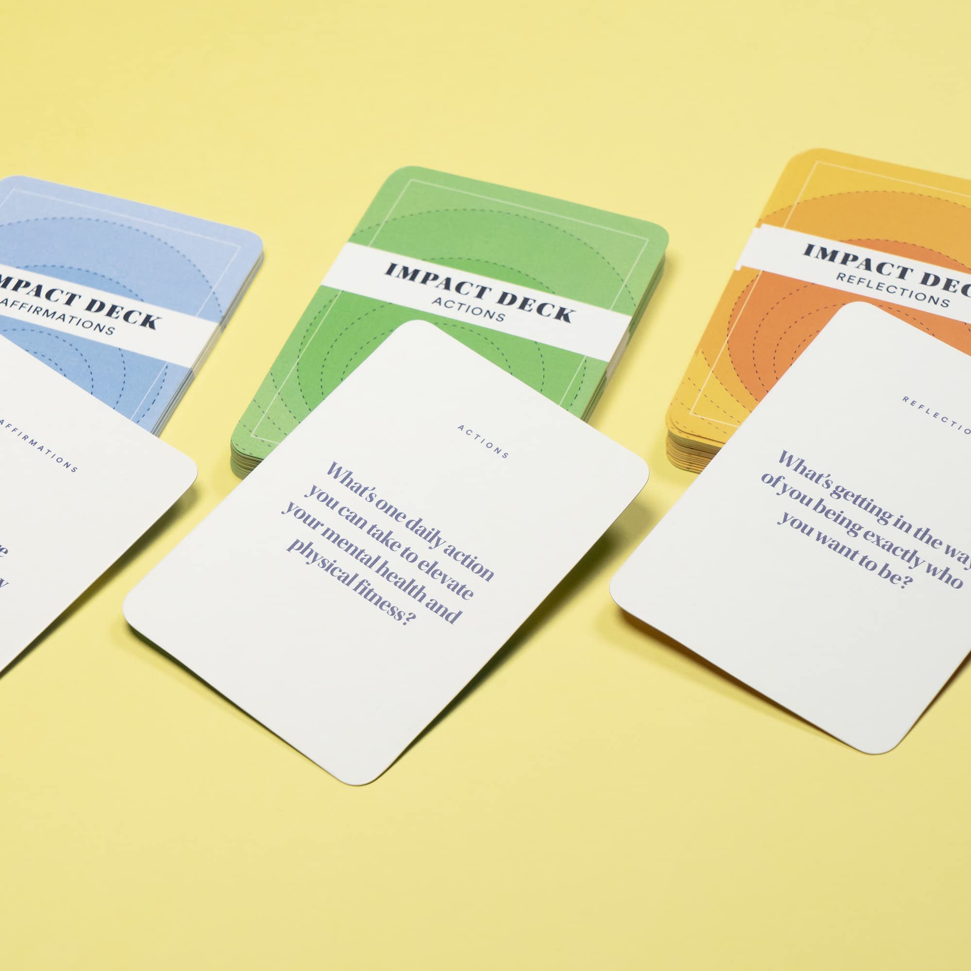 BestSelf Impact Deck - 20 Reflection & 20 Action Cards to Grow in Courage Over Comfort with 10 Affirmation Cards for Motivation