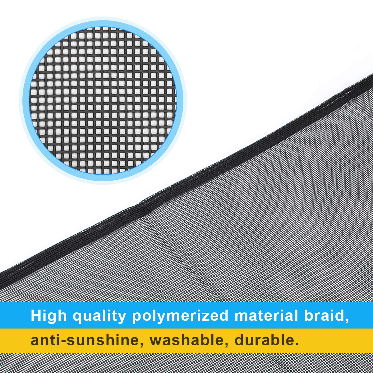 Luxiv Full Mesh Central Air Conditioner Cover, All Seasons Mesh Air Conditioner Leaf Guard AC Cover for Outdoor Central Ac (Black, 31.5 x 31.5 x 35.5)