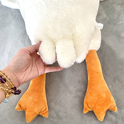 Tanha Goose Plush, Goose Stuffed Animal, White Stuffed Goose, Soft and Cute Duck Plush Gift for Kids and Adults(35 inch, 90cm)