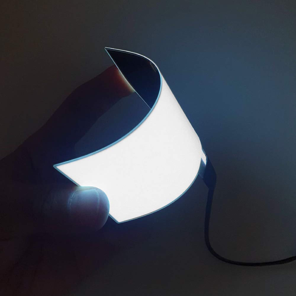 BAR AUTOTECH DIY EL Panel – Flexible Cuttable Electroluminescent Backlight Paper Lamp Sheet with DC 12V 24V Inverter for Cosplay, Party, Advertising, Outdoor Lighting (1 Set, DC 12V 24V)