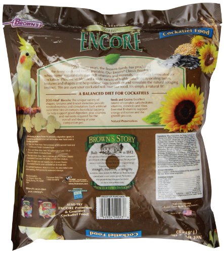F.M.Brown'S Encore Classic Natural Cockatiel Food