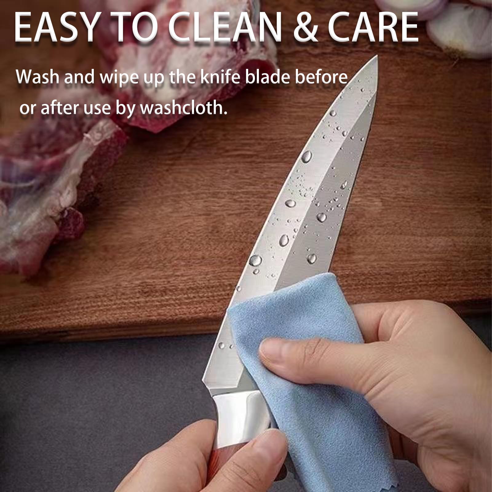 Magicorange Boning Knife, 5.7 inch Sharp Stainless Steel Kitchen Knife Fillet Knife for Meat, Fish, Poultry, Full Tang, Ergonomic Handle (Boning Knife)