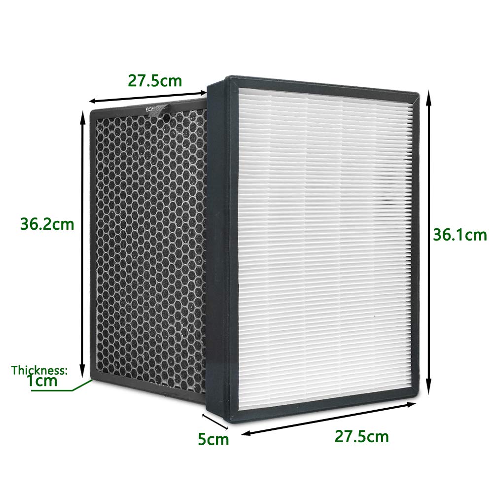 fy2422/fy2422 Filters, OUNEDA True HEPA Filter and Activated Carbon Filter, Compatible with Philips Air Purifier model AC2887 2889 2882 2878 3824 3822