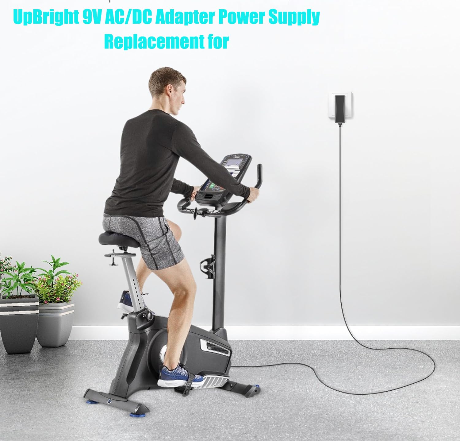 UpBright 9V AC/DC Adapter Compatible with Nautilus 2000 NR2000 NB2000 NE2000 R514 R614 R616 R618 U514 U614 U616 U618 Residential E614 100391 100387 Recumbent Trainer Exercise Upright Bike Power Supply