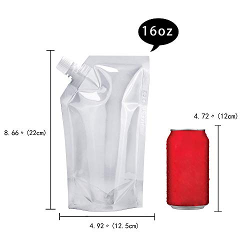 INERRWIX Plastic Flask Concealable And Reusable Cruise Sneak Flask Pouches Leak-Proof Rum Runner Cruise Drinking Flask with Funnel Set