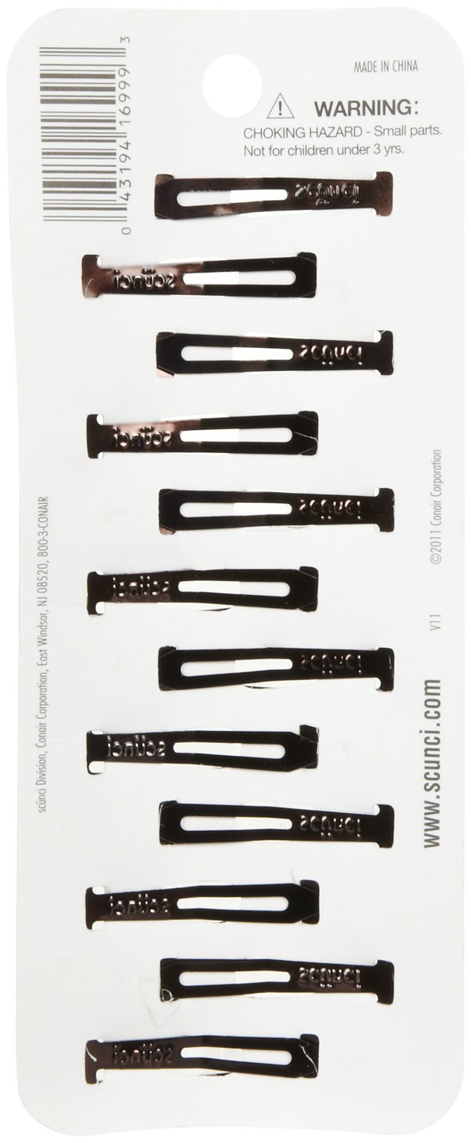 Scunci Cont Clippies - Brown