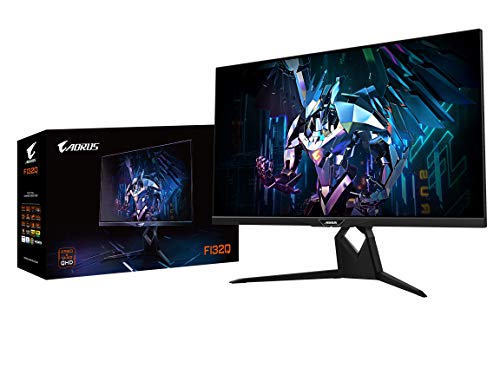 AORUS FI27Q 27" 165Hz 1440P NVIDIA G-SYNC Compatible IPS Gaming Monitor, Built-in ANC, 2k Display, 1 ms Response Time, HDR, 95% DCI-P3, 1x Display Port 1.2, 2x HDMI 2.0, 2x USB 3.0