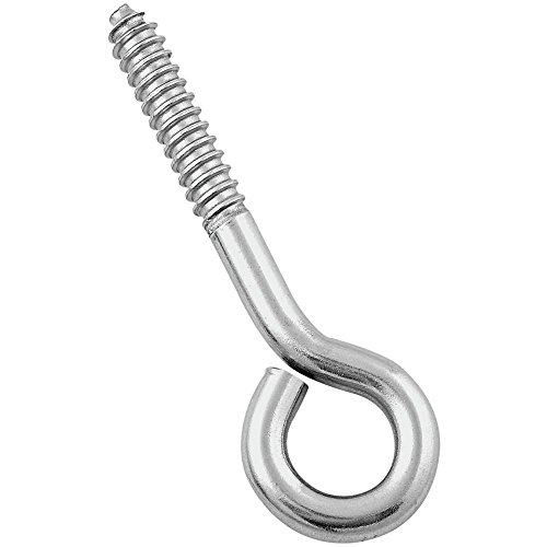 National Hardware N220-806 2151BC Lag Screw Eye in Stainless Steel,3/8" x 4-1/2"