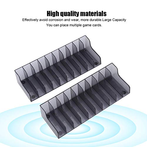 Okuyonic Games Rack, 2 Pcs Waterproof Game Card Box More Precise Large Capacity for/Slim/PRO for Pro Game Consoles