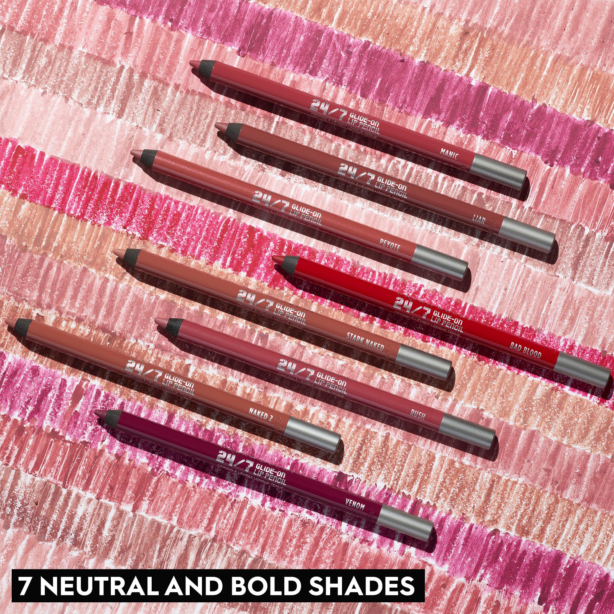 URBAN DECAY 24/7 Glide-On Waterproof Lip Pencil (1993 - Medium Brown), Smudge-Proof, Longwearing Lip Liner, Smooth & Creamy Colors, Moisturizing Formula with Vitamin E - 0.04 oz