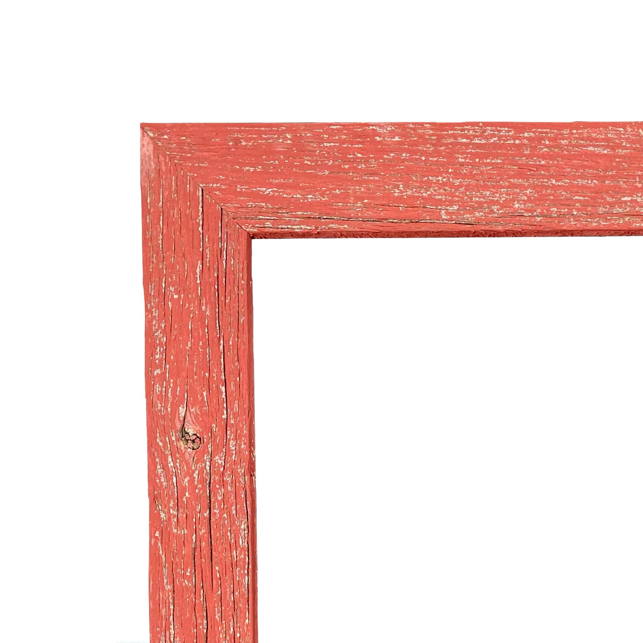 BARNWOODUSA | Farmhouse 18x24 Picture Frame | 1 1/2 inch Molding | 100% Reclaimed Wood | Rustic | Rustic Red