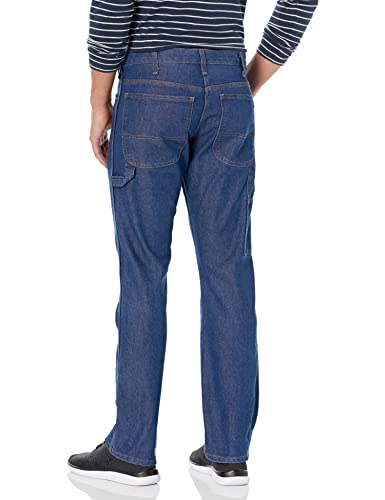Dickies Men's Regular Fit Straight Carpenter Jean, Stonewashed Indigo Blue, 36 32