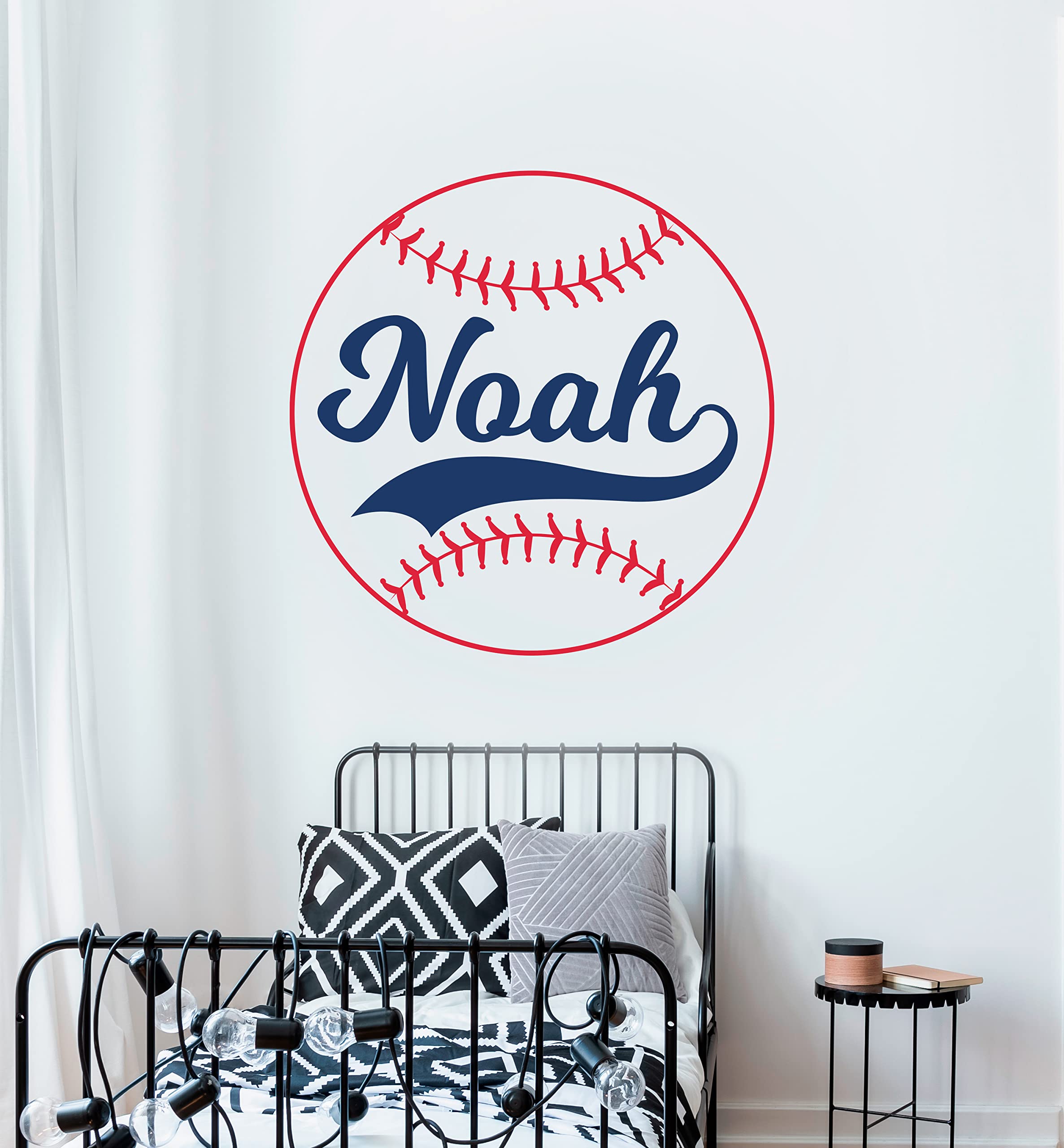Baseball Wall Decals Decor Custom Name Art Sticker Poster Kids Room Personalized Sports Vinyl Boys Gift LD71
