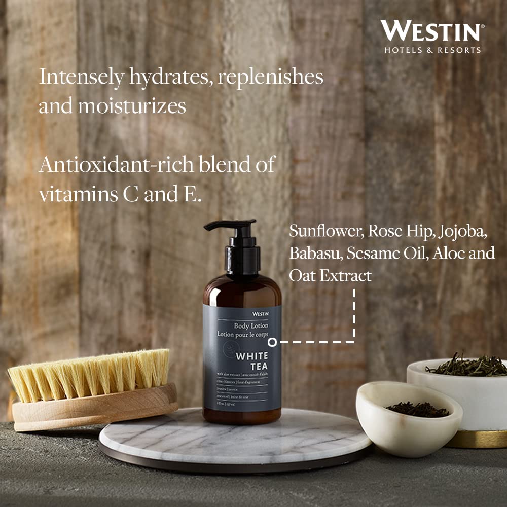 Westin White Tea Aloe Lotion - 8 oz Skin Moisturizer with Signature Scent