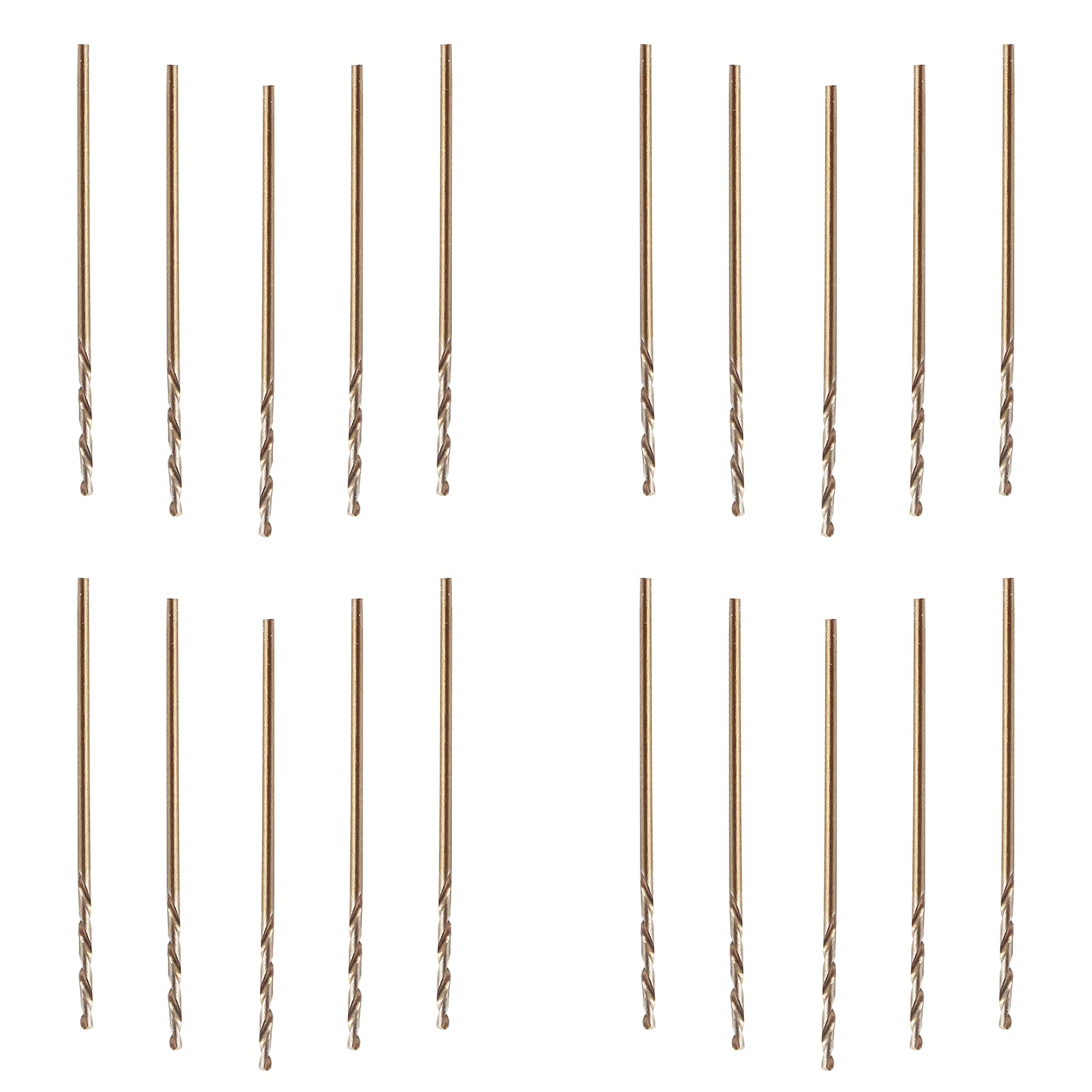 Bivethoi 20pcs Drill Bit for Metal, M2 HSS 1mm(Dia) Twist Drill Bit Tool Split Point Drill Bits, Metric Drill Bits for Stainless Steel, Plastic, Aluminum Alloy, Wood