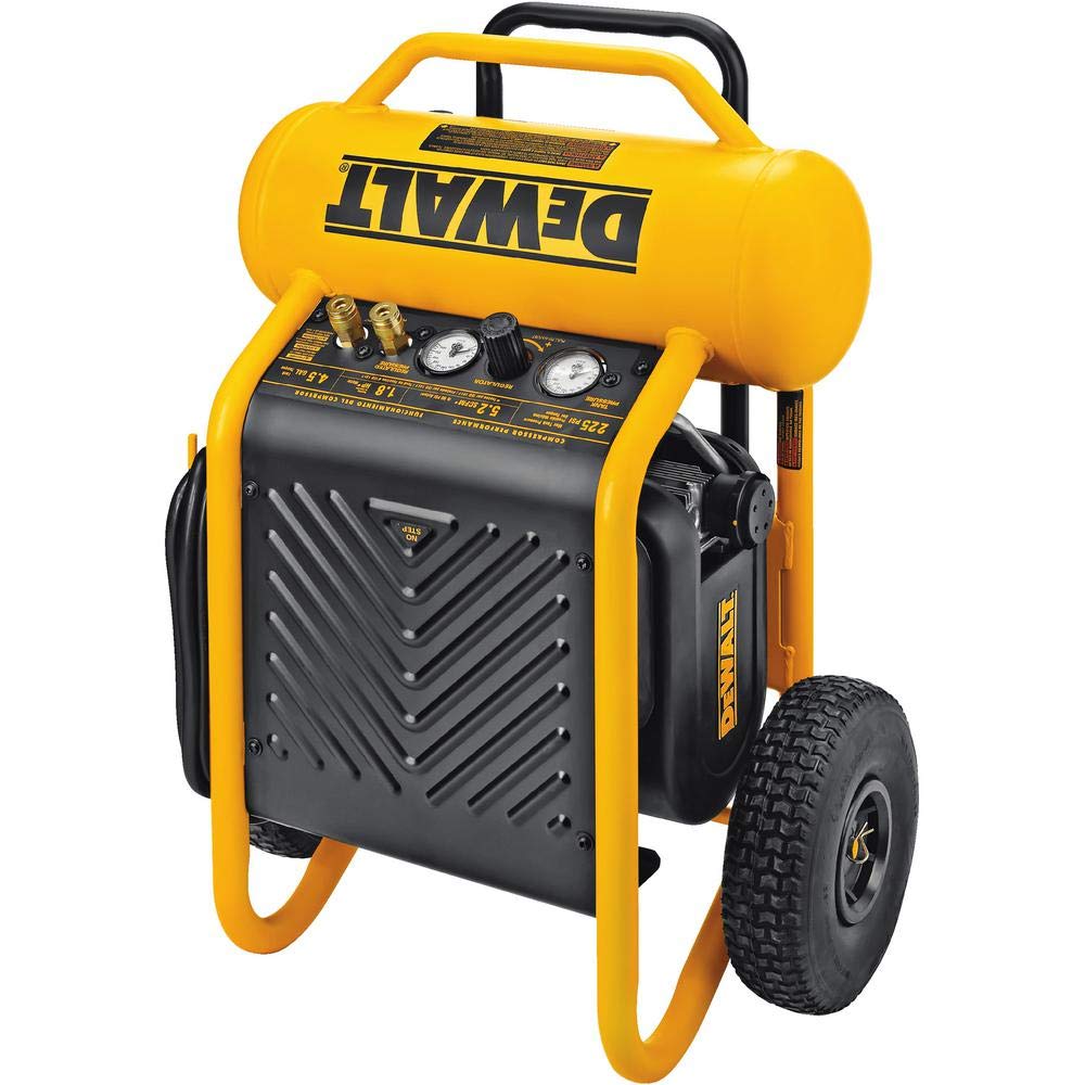Dewalt D55146 1.6 Hp Continuous 200 Psi, 4.5 Gallon Compressor, 17" x 33.75" x 24.5"