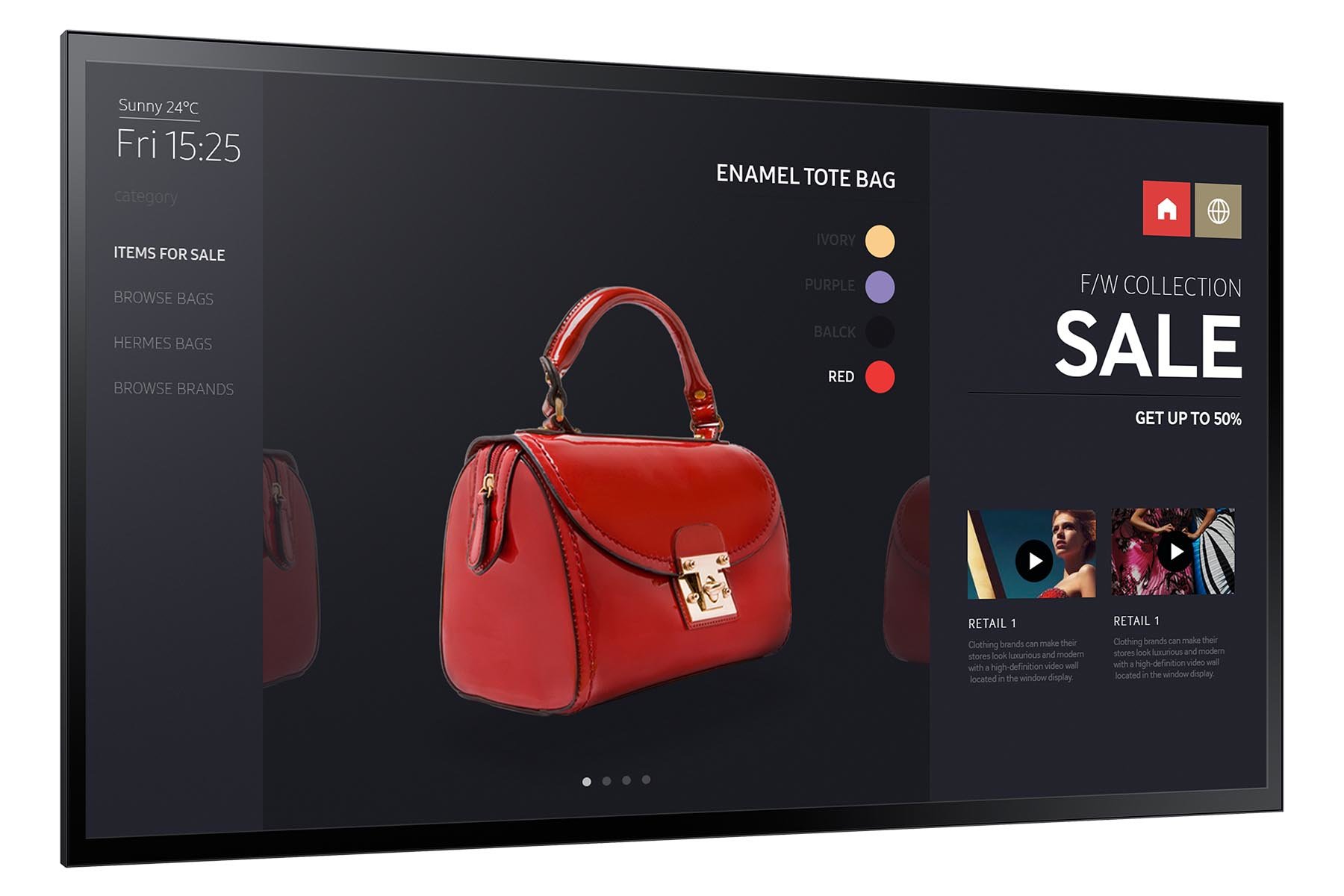 Samsung PM55F-BC Samsung, 55-Inch Commercial Led LCD Touch Display (P-Cap) - Taa
