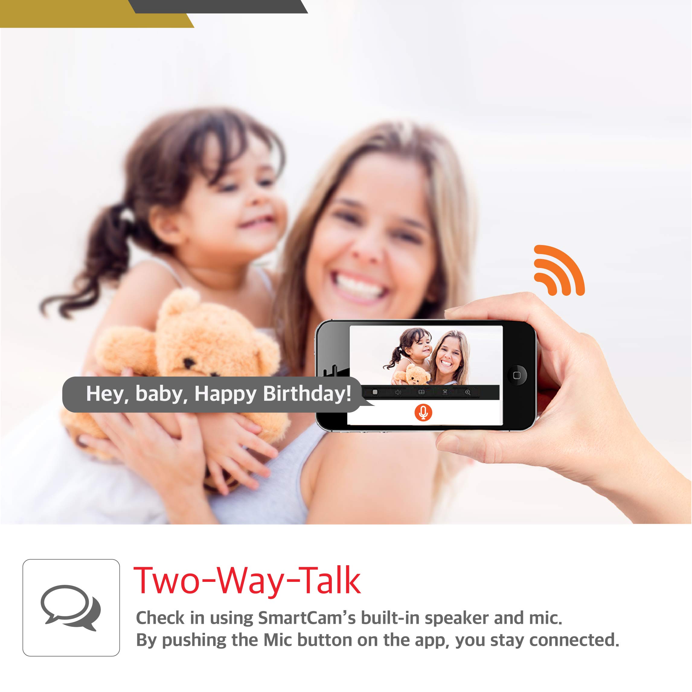 Samsung SNH-V6410PN SmartCam Pan/Tilt Full HD 1080p Wi-Fi IP Camera (White)