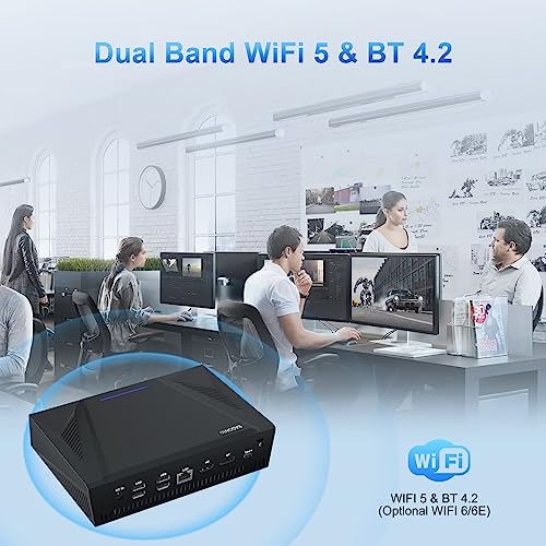 BASOARO AMD Ryzen 9 Mini PC 32GB RAM Mini PC Windows 11 Pro Ryzen 9 5900HX Small Form PC 1TB SSD HD DP Type-C Triple Display I226-V (2.5G) LAN 4K UHD TPM 2.0 Built-in Fan VESA Mount Mini Computer
