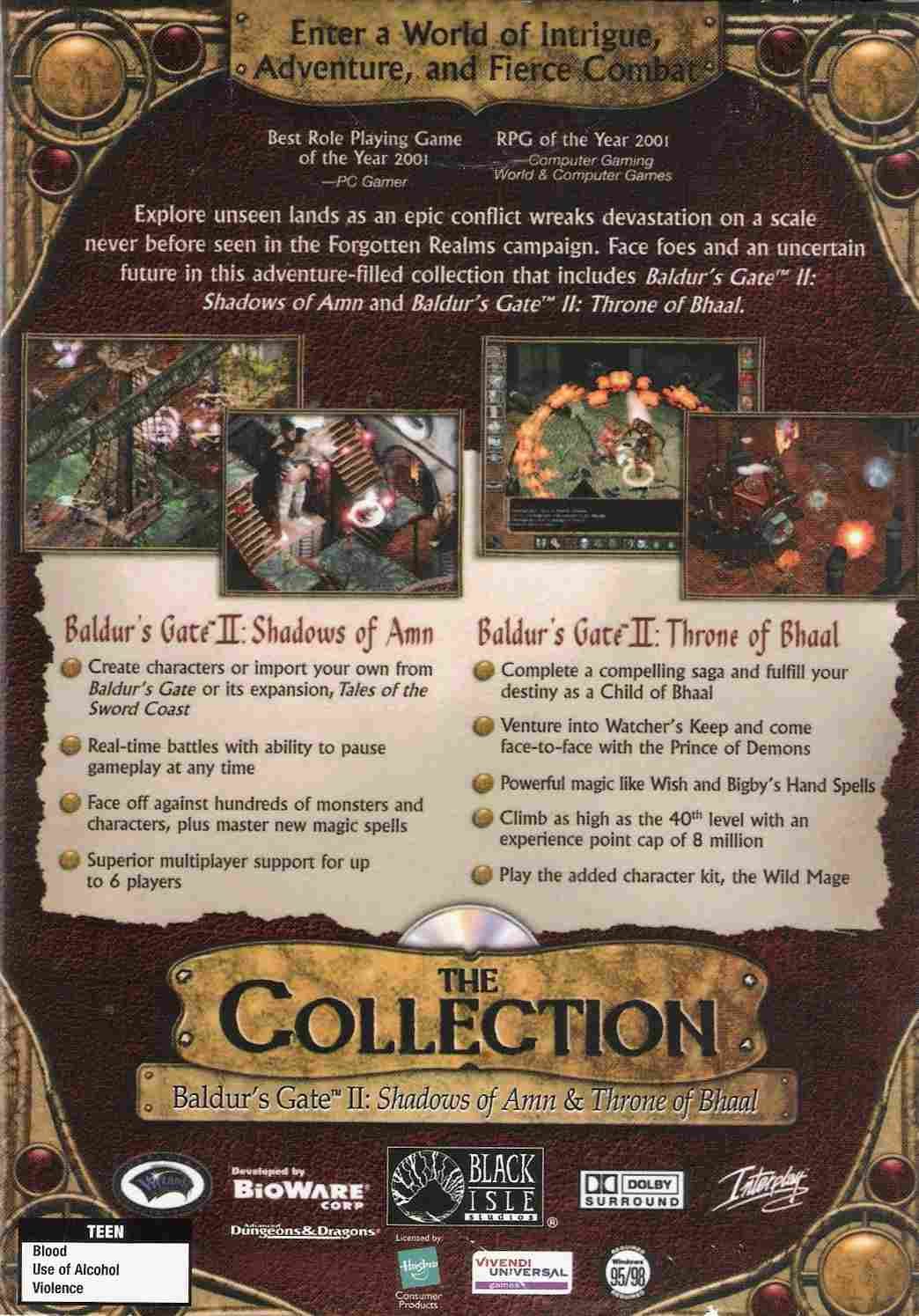 Baldur's Gate 2: Ultimate Collection (Shadows of Amn and Throne of Bhaal) - PC