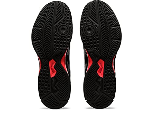 ASICS Men's Gel-Rocket 9 Indoor Court Shoes, 7M, Black/Sunrise Red