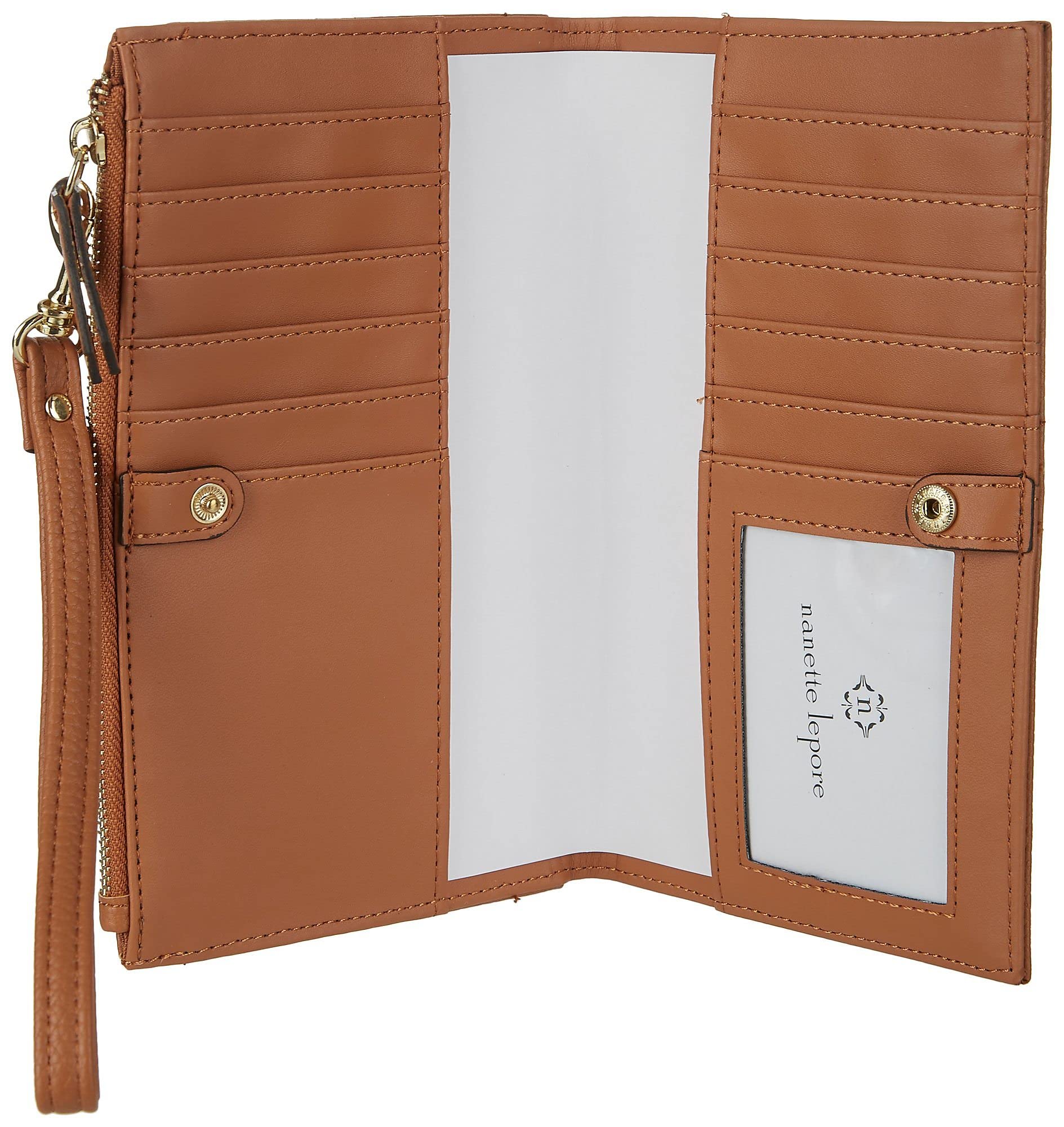 Nanette Lepore Ryae Slim Wallet Tan One Size