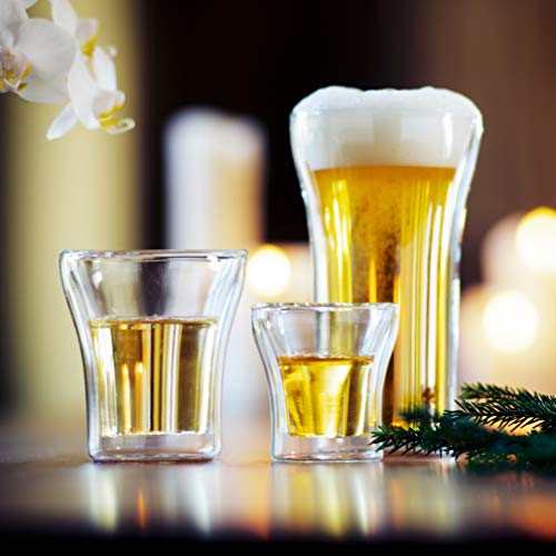 Bodum Assam Double Wall Glass, Set of 2, 0.4 l, 13.5 oz., Clear