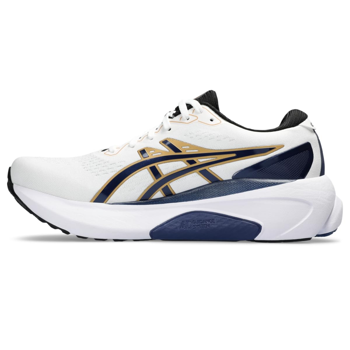 ASICS Men's GEL-KAYANO 30 ANNIVERSARY Shoes, 10, WHITE/DEEP OCEAN