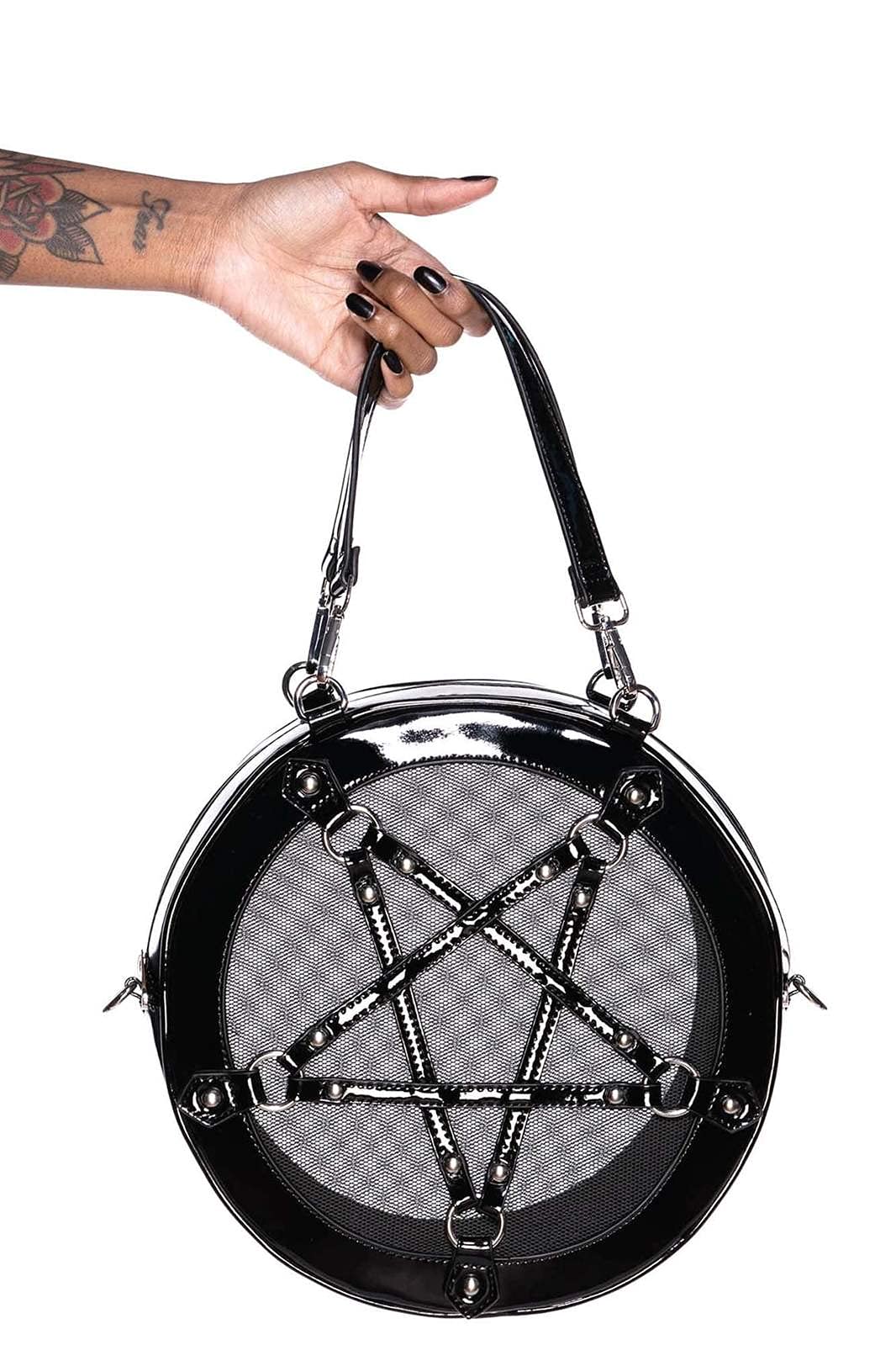 Killstar Serena Pentagram Witch Gothic Punk Satanic Handbag Purse KSRA003884