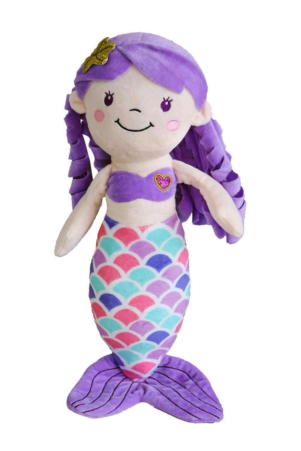 illuOKey Mermaid Doll for Girls, Mermaid Princess Plush, Soft and Snuggly Plush Animal, Lovely Bright Colors, Perfect for Nap Time, Sleep, Travel, Play Time, Birthday Present, 16 Inches