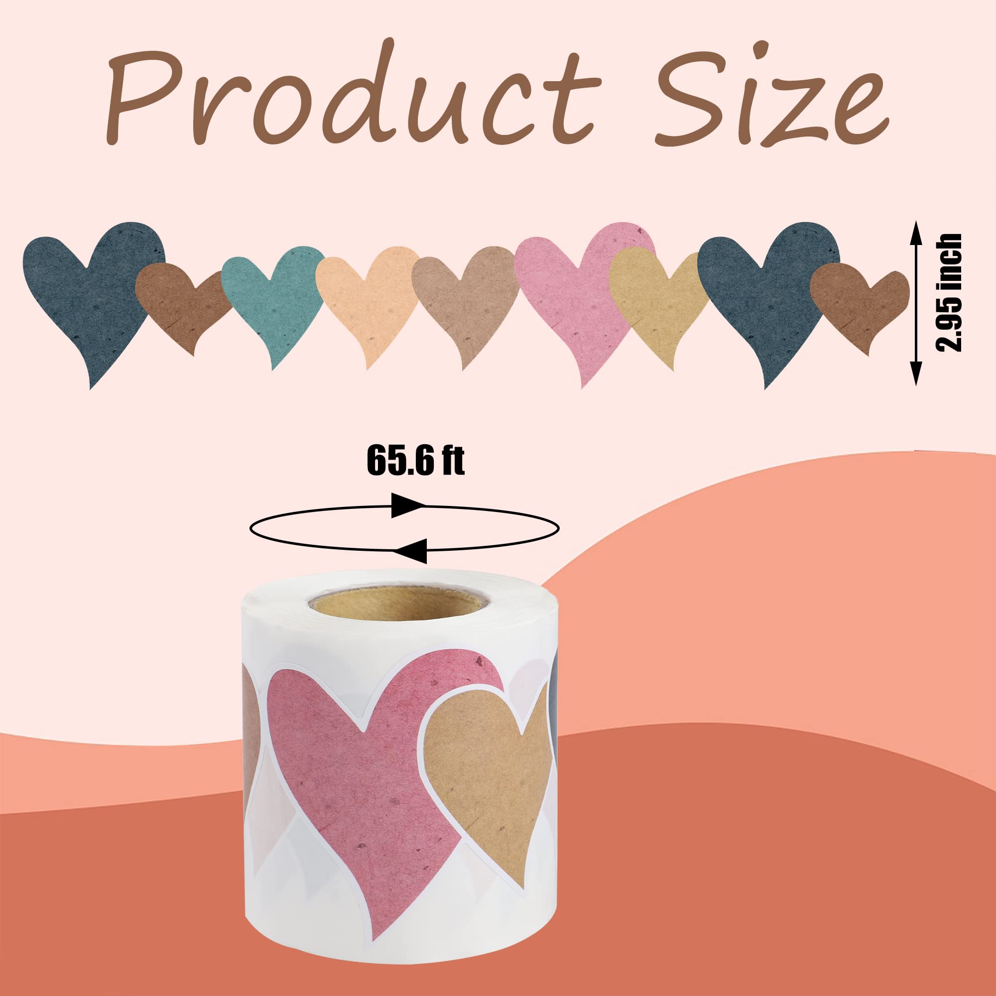 Boho Retro Bulletin Board Borders Heart Bulletin Board Stickers Decorative Paper Border Trims Everyone is Welcome Borders Self-Adhesive for School Classroom Blackboard Desk Office Home, 65.6Ft