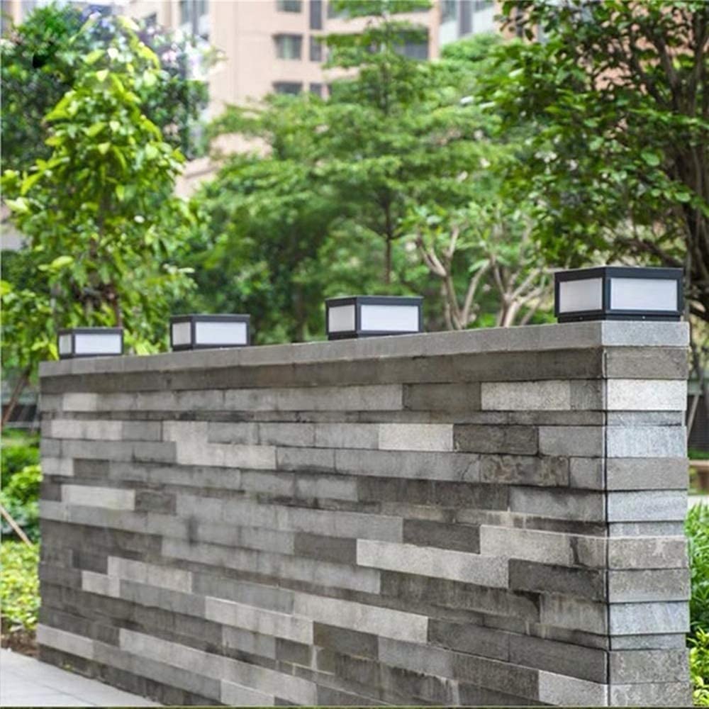 KLFJFD Solar Lights Outdoor,Modern Waterproof Villa Garden Gate Lights,Aluminum Lamp Body,Waterproof and Rustproof,for Home Garden