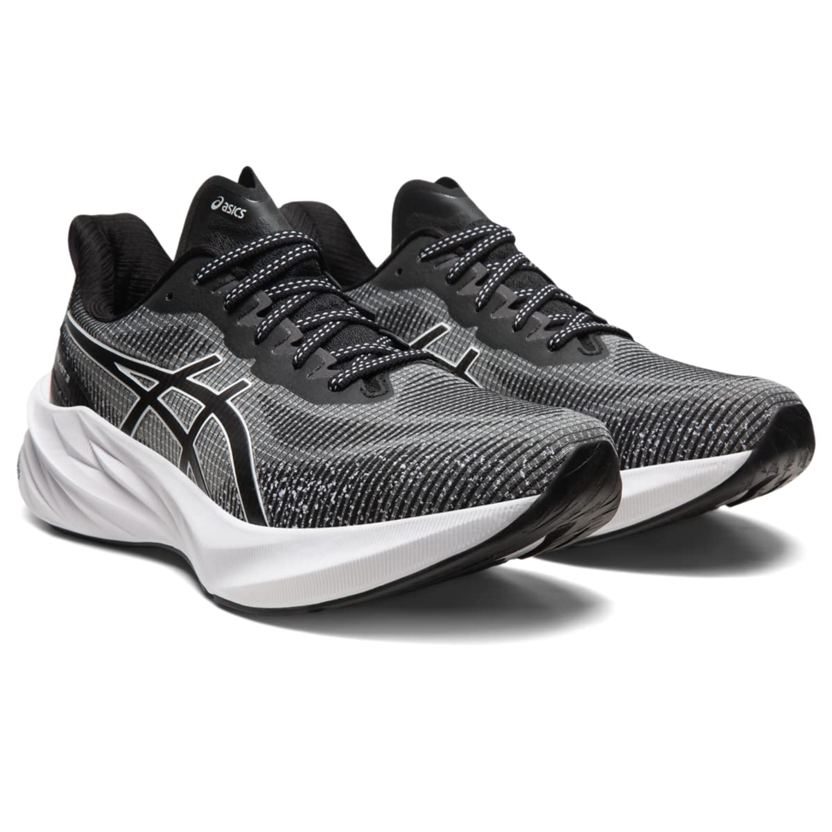 ASICS Men's NOVABLAST 3 LE Running Shoes, 10, BLACK/WHITE