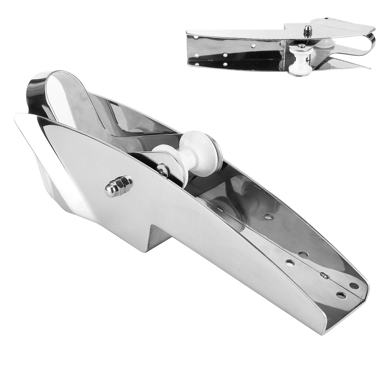 Boat Bow Anchor Roller Self Launching Heavy Duty 316 Stainless Steel 7.5‑15KG (420mm/16.5in) for Marine Ship Hardware Accessory