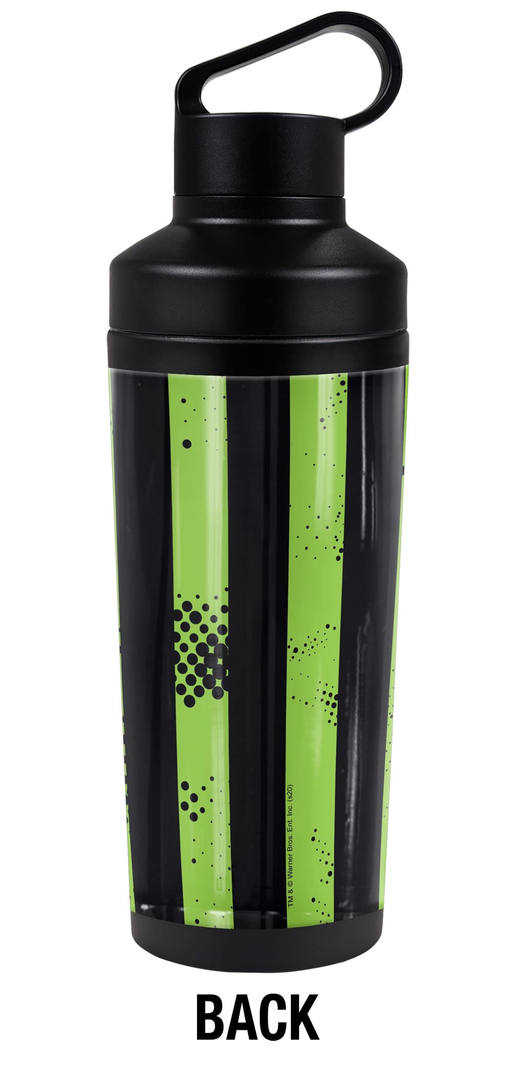 Beetlejuice OFFICIAL Beetle Worm 18 oz Insulated Water Bottle, Leak Resistant, Vacuum Insulated Stainless Steel with 2-in-1 Loop Cap