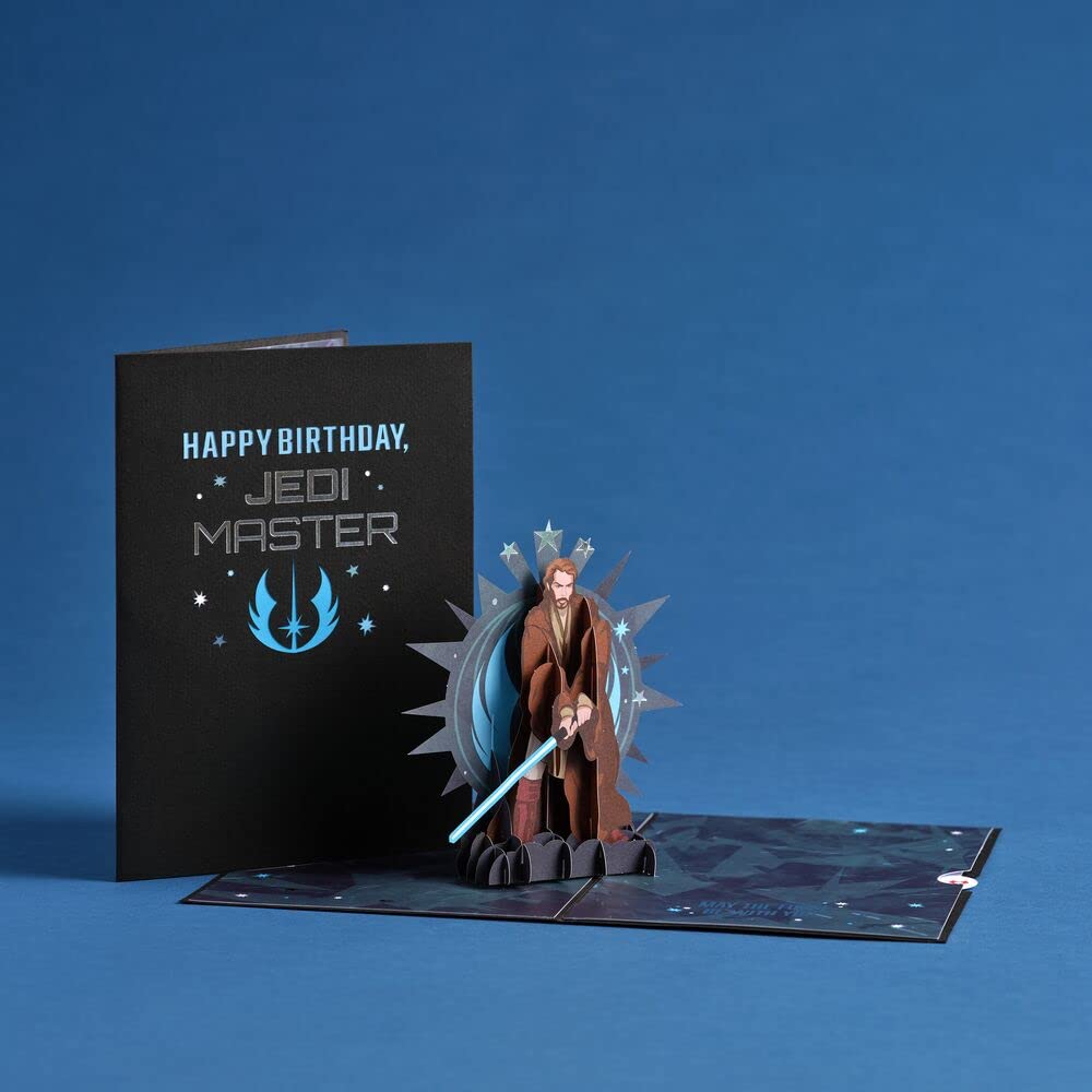 Lovepop Star Wars™ Obi-Wan Kenobi™ Birthday Pop-up – Birthday Card – Handcrafted 3D Pop-Up Greeting Card – Birthday Card, 5 x 7”