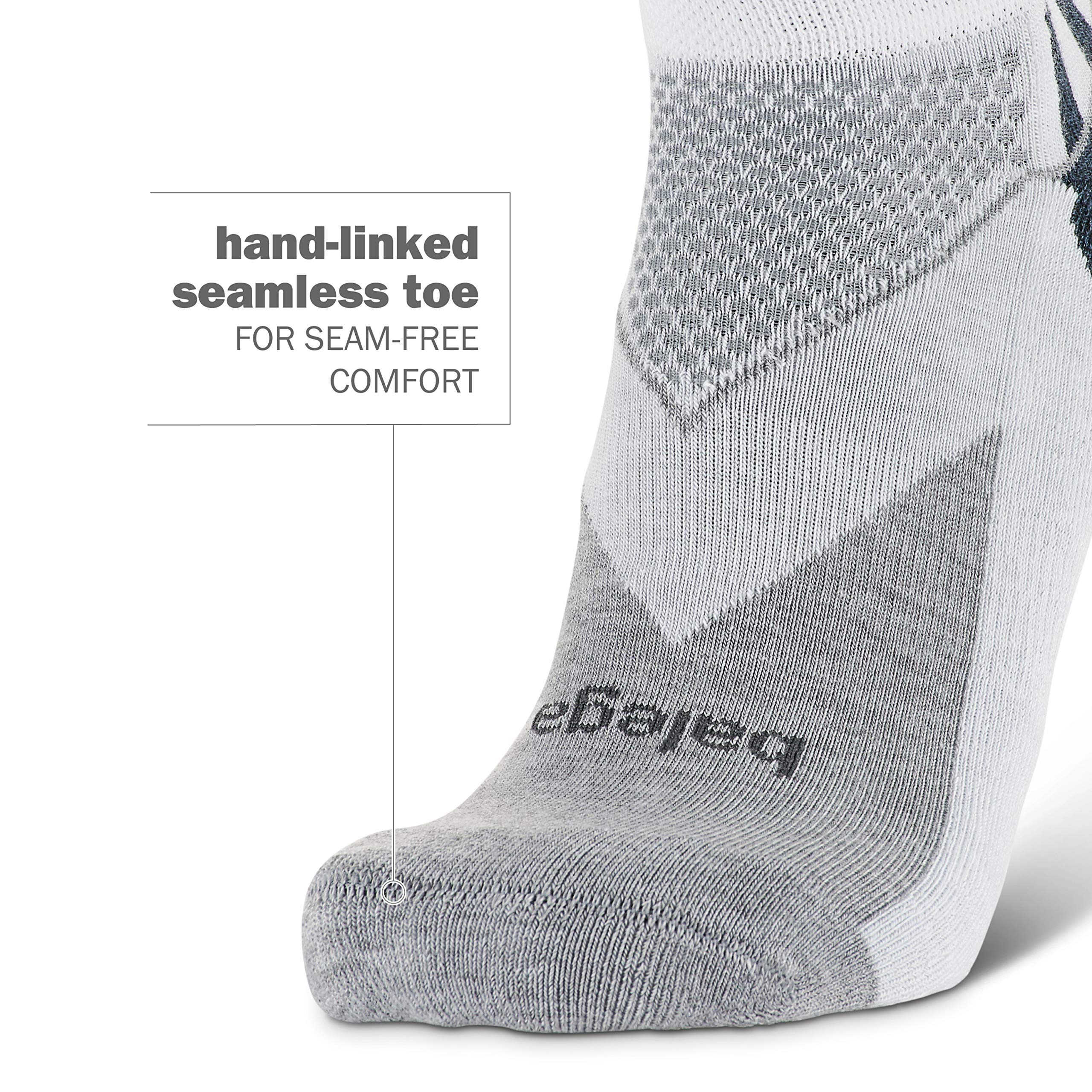 Balega Enduro V-Tech Quarter Socks For Men and Women (1 Pair), Charcoal/Cobalt, Small