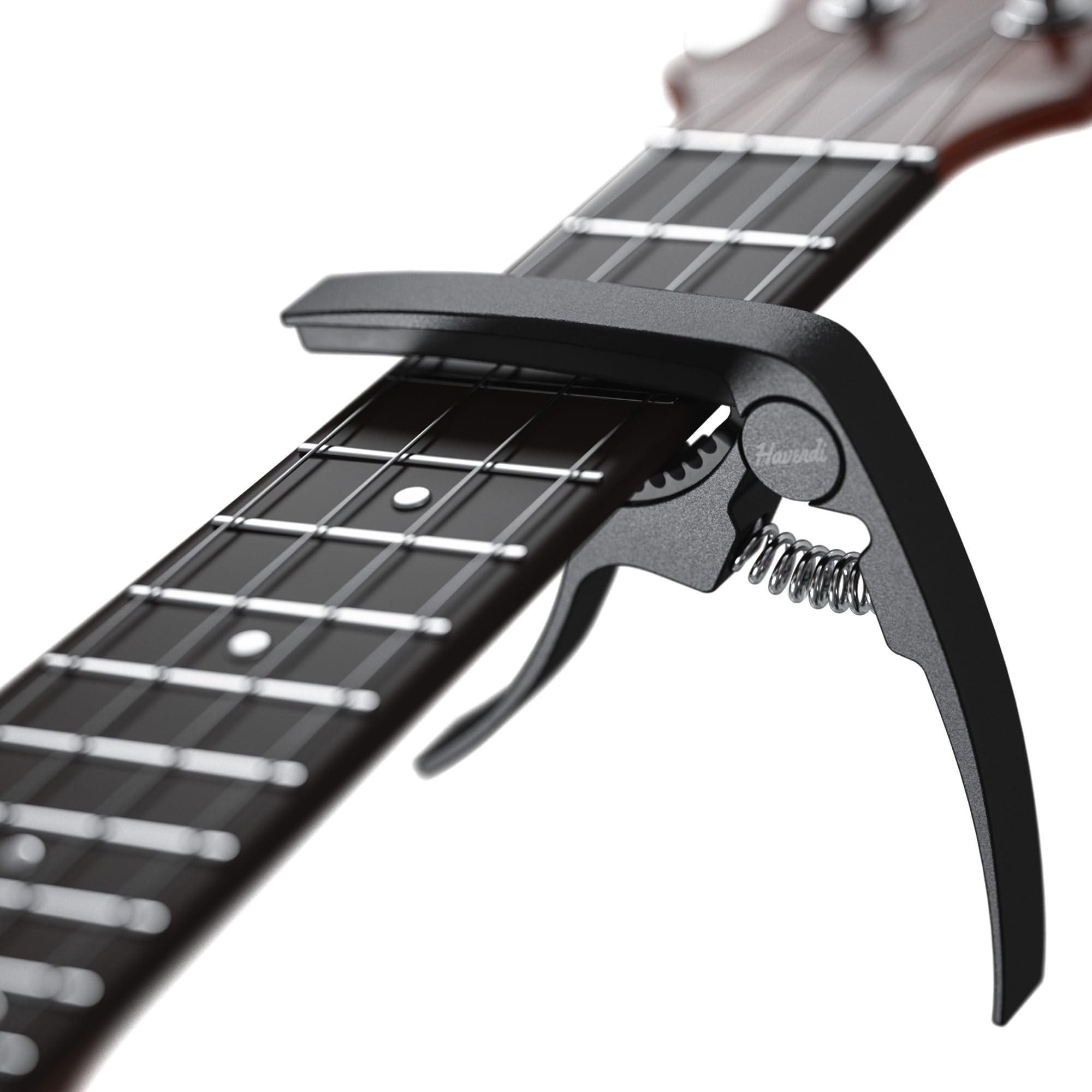 HAVENDIĀ® Capo for Guitar + 3 Picks | Easy to use | Capo for Guitar - Acoustic Guitar, Classical Guitar, Electric Guitar & Ukulele
