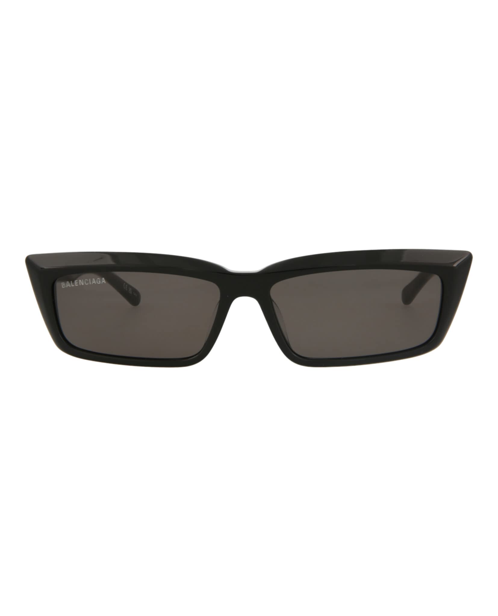 Balenciaga Square/Rectangle Sunglasses Black Black Grey Luxury Eyewear Made In Italy Acetate Frame Designer Fashion for Everyday Luxury