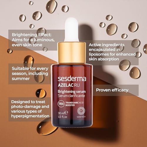 Sesderma AZELAC RU Liposomal Facial Serum 1.0 fl. Oz for Sun Spots, Age Spots and Hyperpigmentation