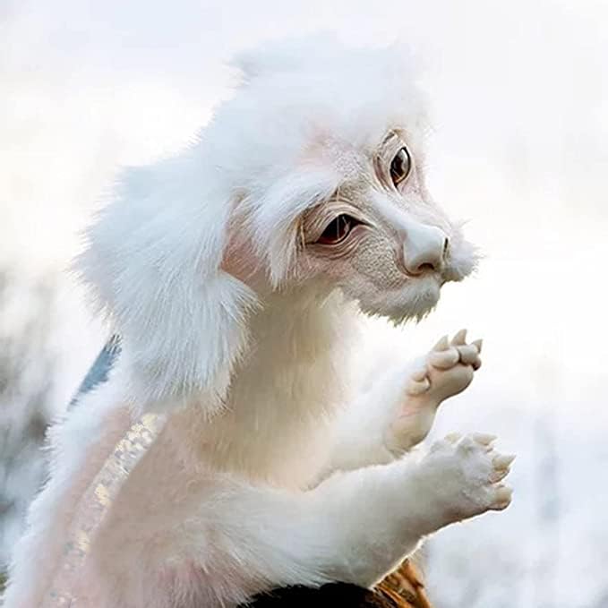 Falcore Luck Dragon Plush, Falkor from The Neverending Story Handmade Plush Toy, Plushies Large, Luck Dragon Neverending Story First for Daughter (E)