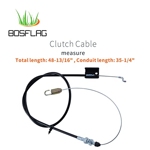 BOSFLAG 946-04007 Auger Engagement Cable Replaces MTD 946-04007 Auger Cable, Troy-Bilt 946 04007 Cable, MTD 94604007, MTD 746-04007 Clutch Cable, MTD 746 04007 Auger Control Cable, MTD 74604007