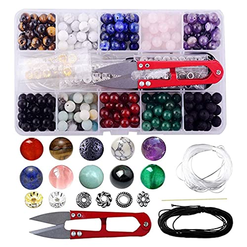 CZDYUF Ring Making Kit with 28 Colors Crystal Beads,1660 Pcs Crystal Jewelry Making Kit with Gemstone Chip Beads,