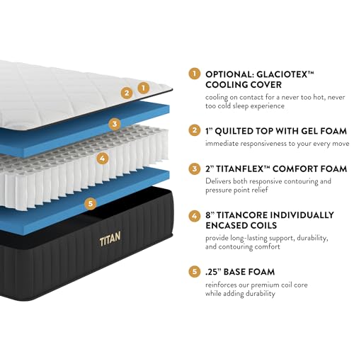 Brooklyn Bedding Titan 11" Hybrid Mattress for Plus Size Sleepers, Full