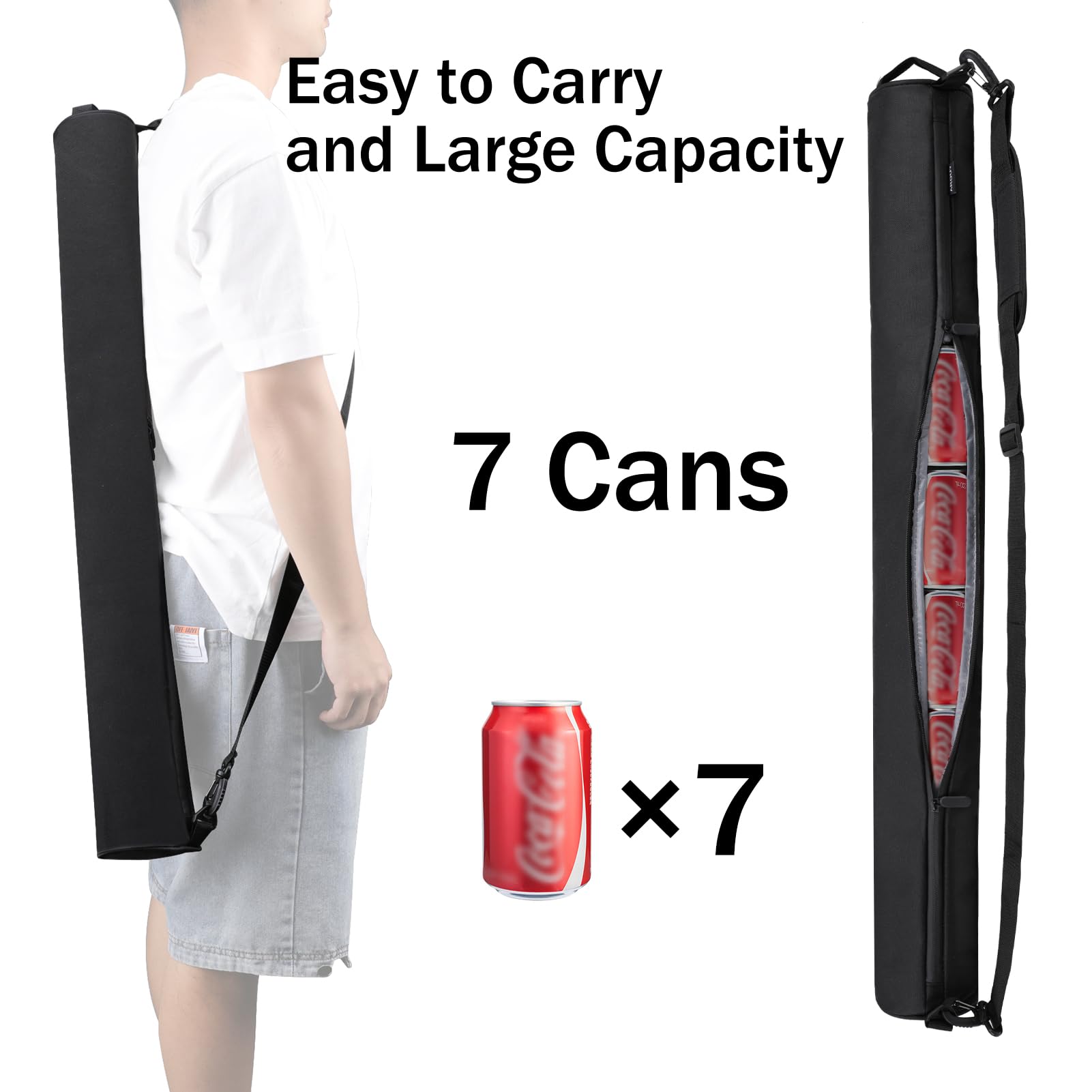 AROUY Golf Cooler Bag - Golf Accessories for Men and Small Soft Cooler Bags Insulated Cooler Holds a 6 Pack of Cans, Golf Sports Bags