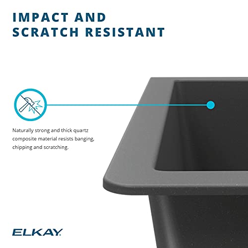 Elkay Quartz Classic ELGRU13322WH0 White Single Bowl Undermount Sink