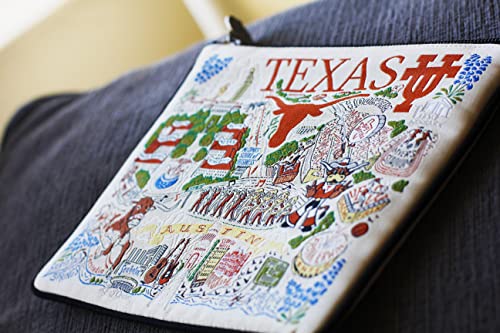 catstudio University of Texas College Zip Pouch | Use as Wallet, Clutch, Handbag or Makeup Bag