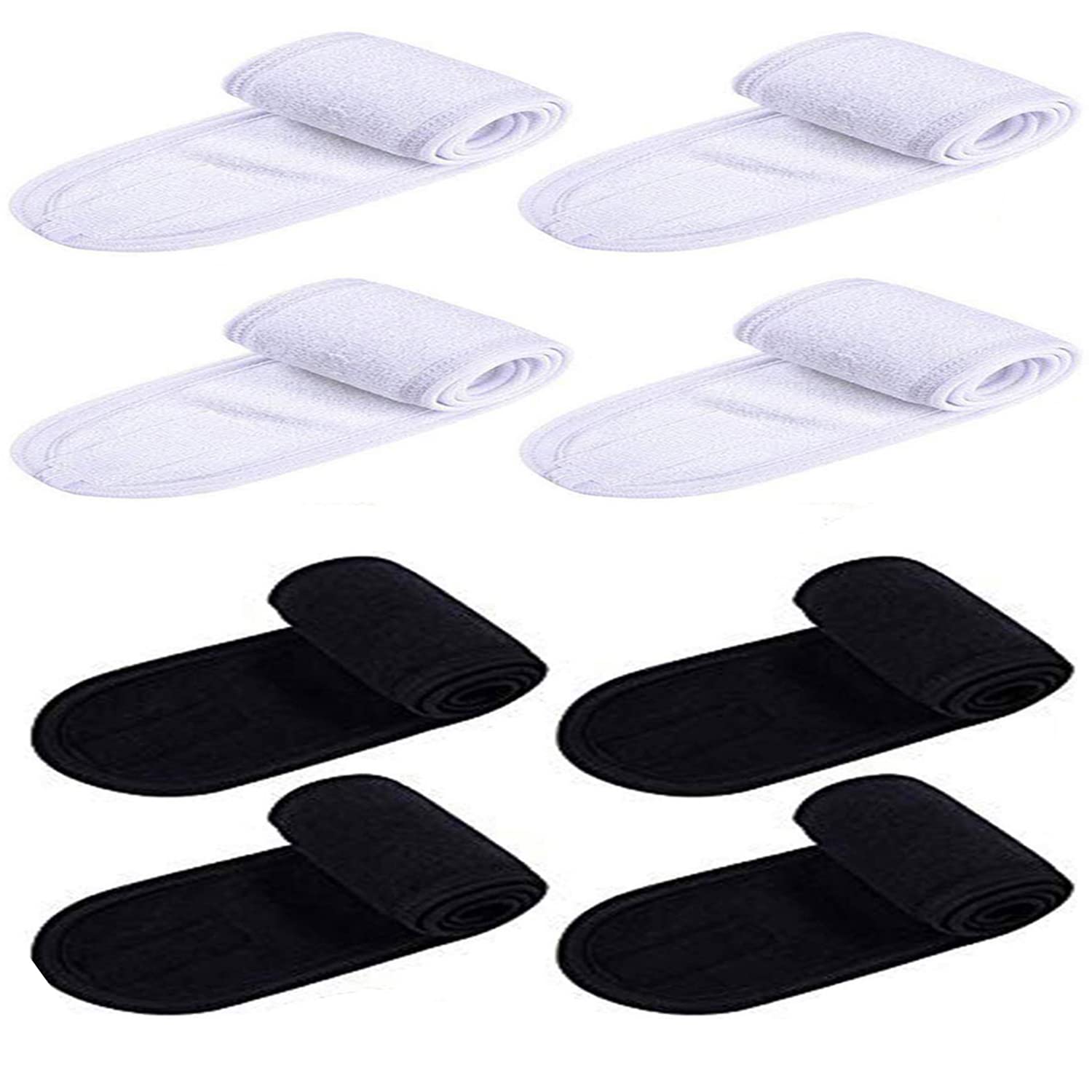BallHull 8 Pcs Women Headbands Makeup Headbands Adjustable Spa Facial Headbands Wrap Terry Cloth Headbands Stretch Towel for Bath, Makeup and Sport.